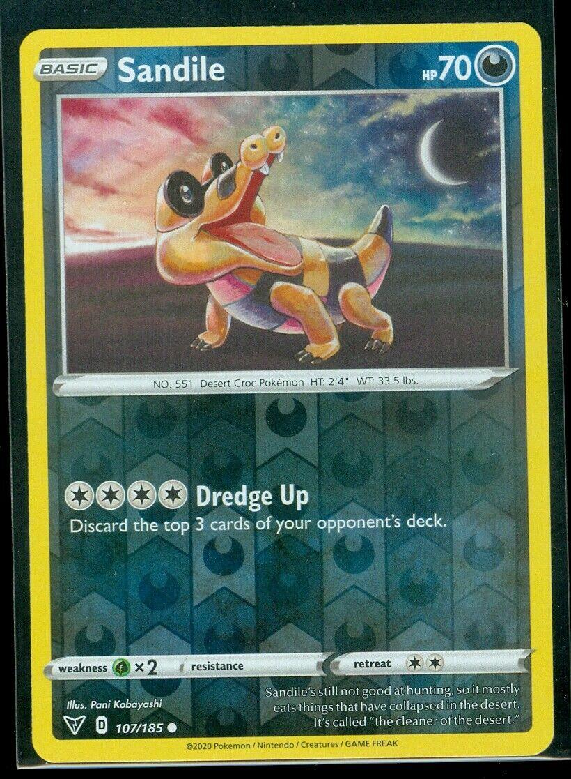 Sandile [Reverse Holo] #107 Prices | Pokemon Vivid Voltage | Pokemon Cards