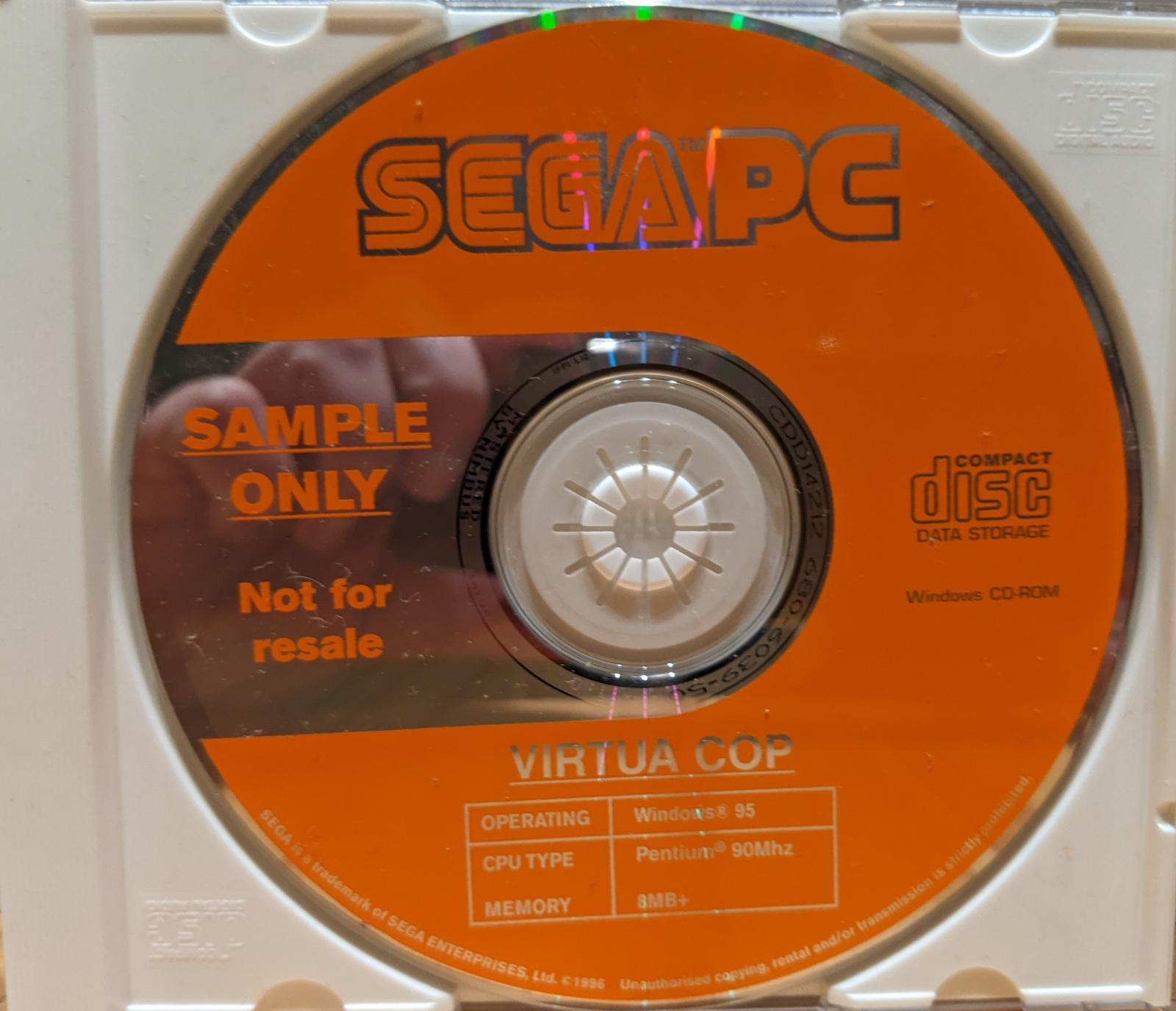 Virtua Cop [Sample Only] Prices PC Games | Compare Loose, CIB & New Prices