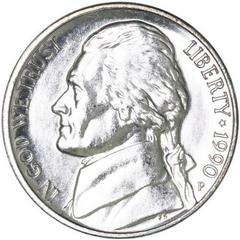 1990 P Jefferson Nickel Prices | Ungraded, NGC, PCGS Values