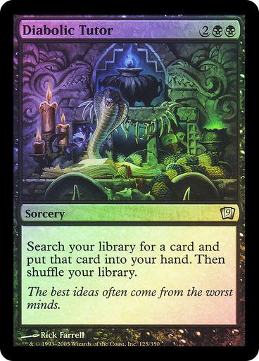 Diabolic Tutor [Foil] Prices | Magic 9th Edition | Magic Cards