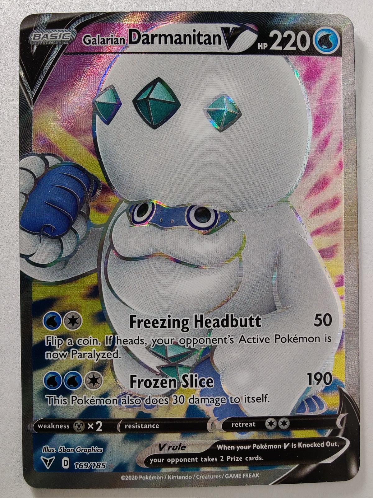 Galarian Darmanitan V #169 Prices | Pokemon Vivid Voltage | Pokemon Cards