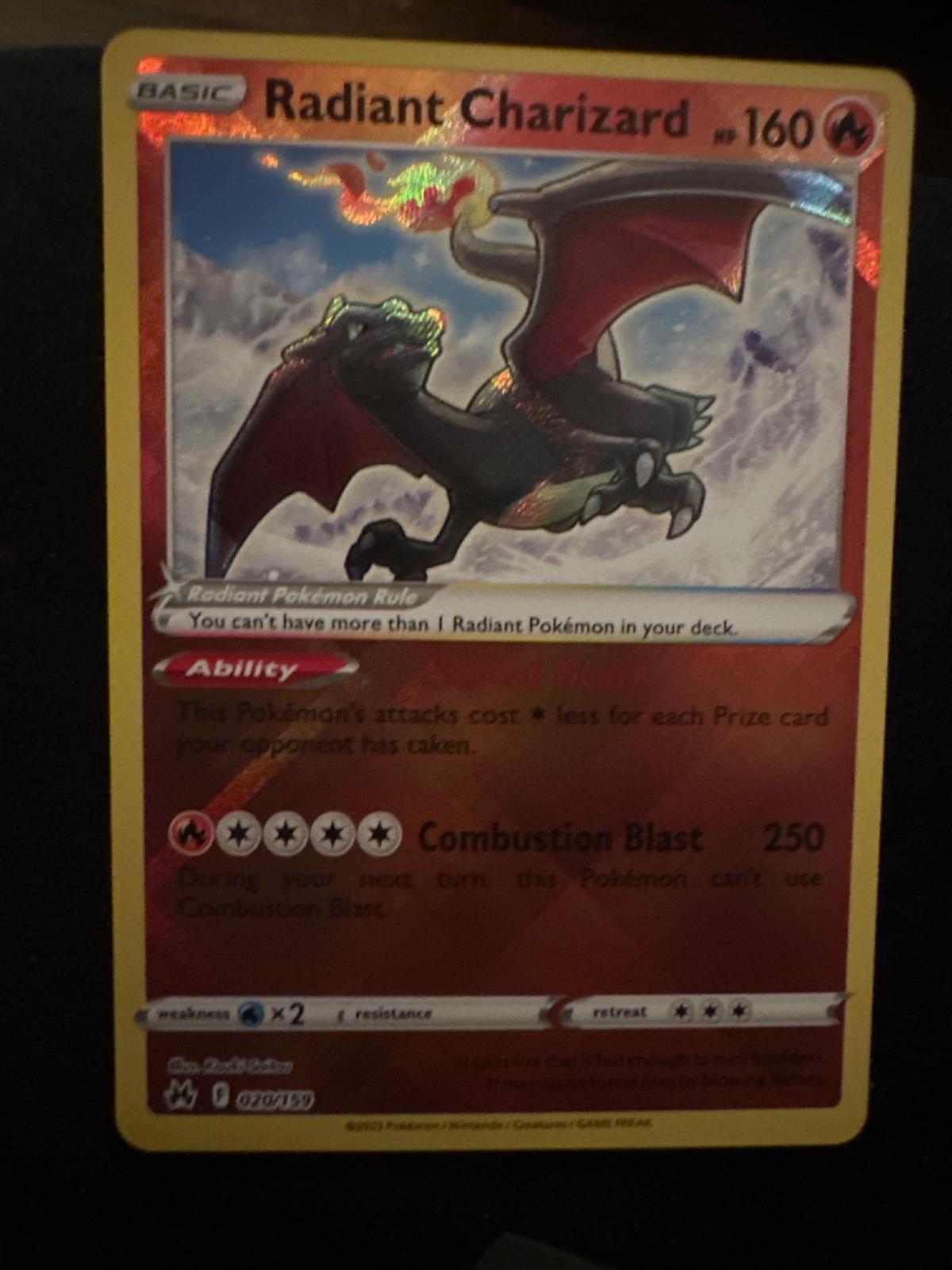 Radiant Charizard | Ungraded | Pokemon Crown Zenith