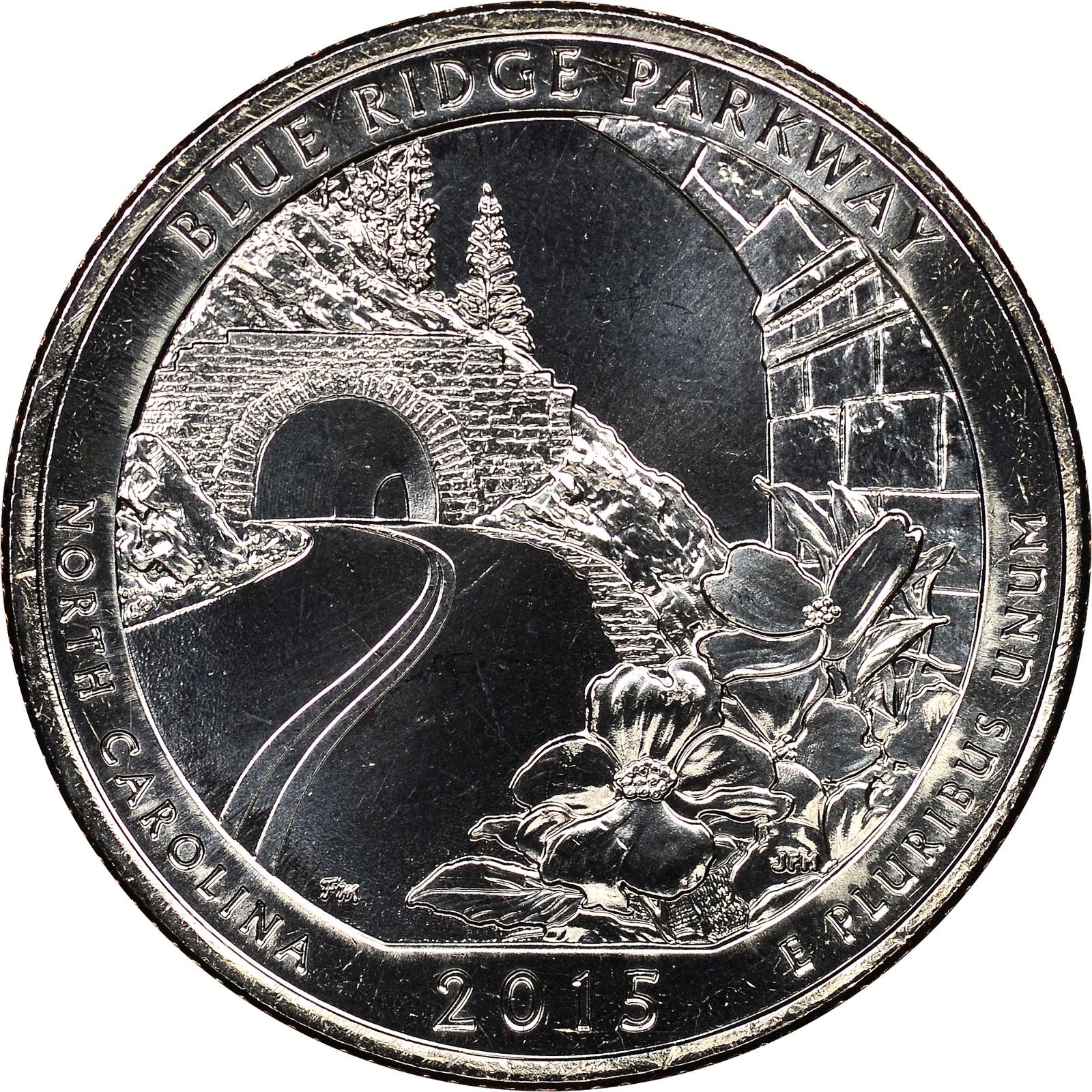 2015 S [SILVER BLUE RIDGE PROOF] America the Beautiful Quarter Prices ...