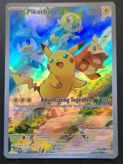 Pikachu [Pokemon Center Stamp] | Ungraded | Pokemon Promo