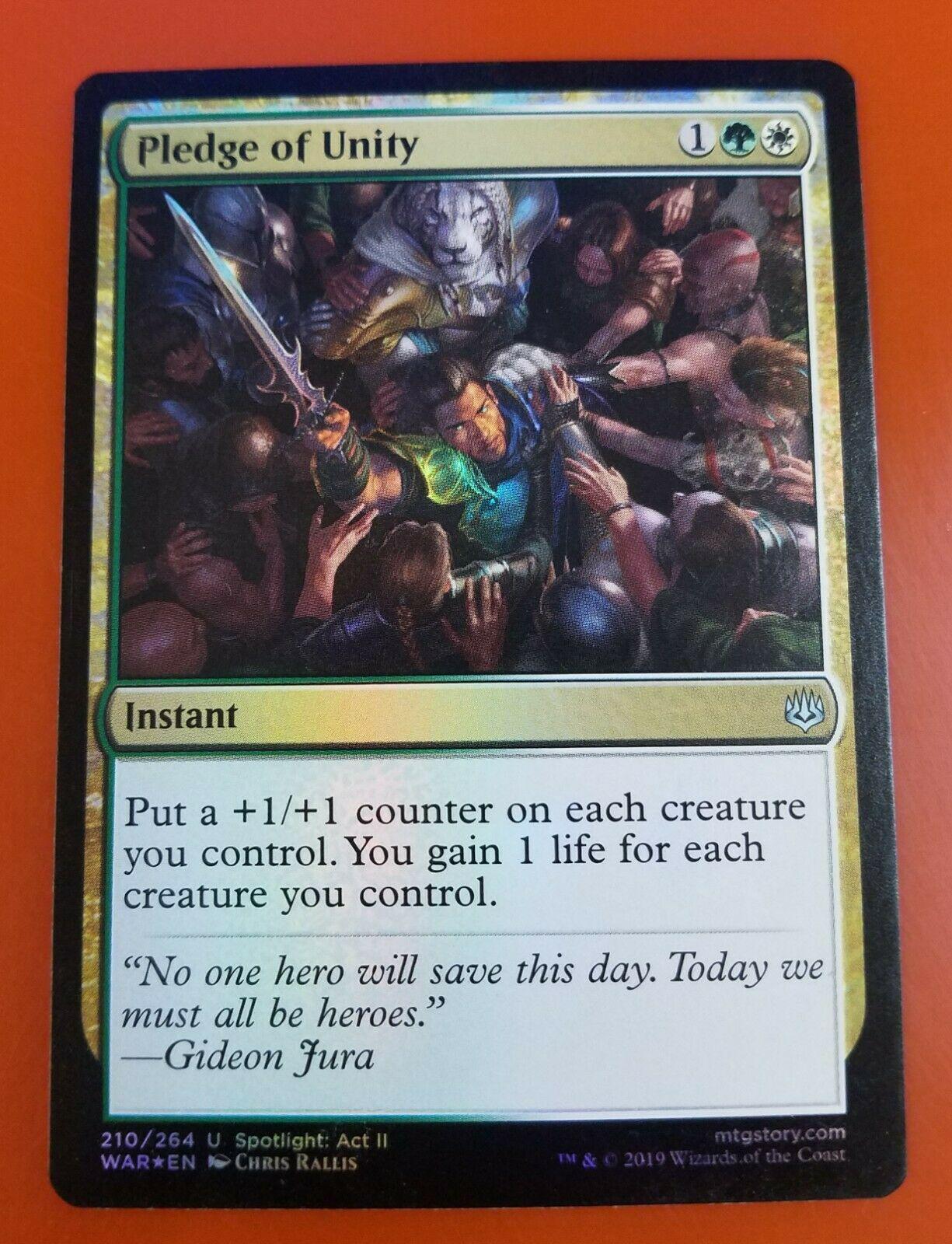 Pledge of Unity [Foil] Prices | Magic War of the Spark | Magic Cards