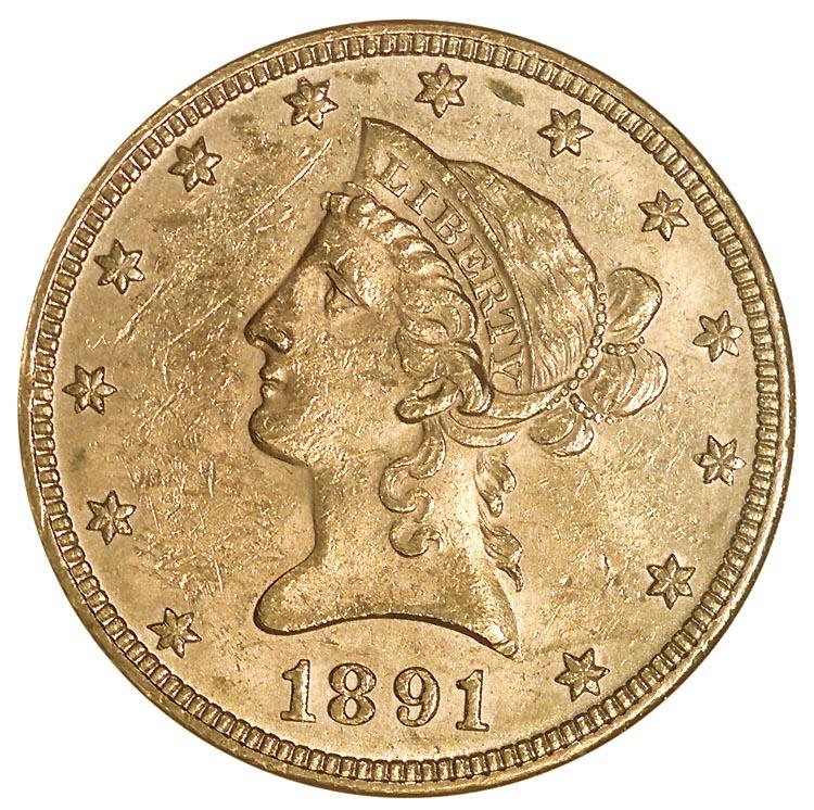 1891 S Liberty Head Gold Double Eagle Prices | Ungraded, NGC, PCGS Values