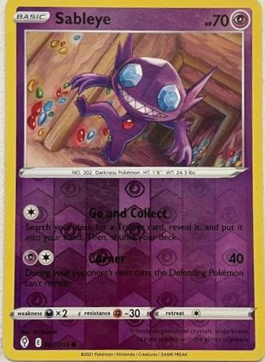 Sableye [Reverse Holo] #67 Prices | Pokemon Evolving Skies | Pokemon Cards