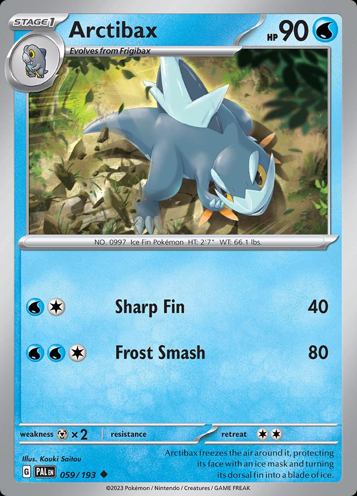Arctibax #59 Prices | Pokemon Paldea Evolved | Pokemon Cards