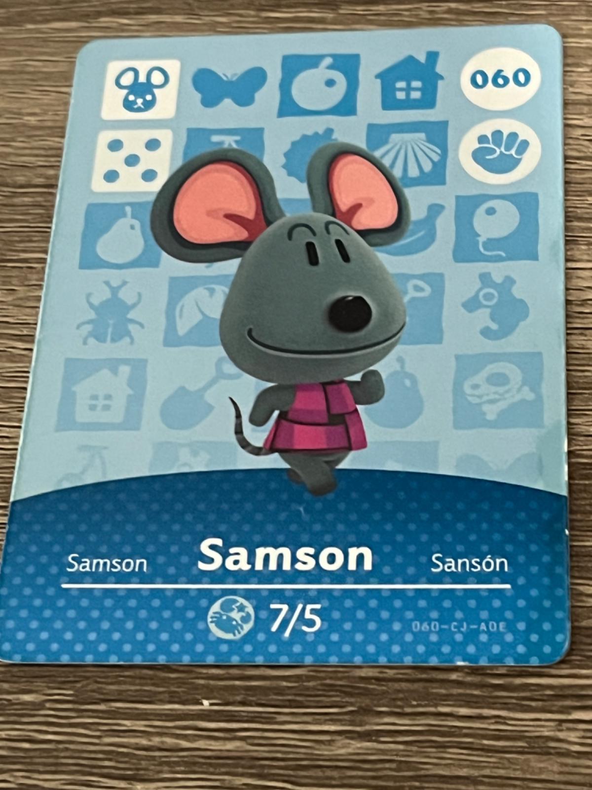 Samson #060 [Animal Crossing Series 1] | Item only | Amiibo Cards