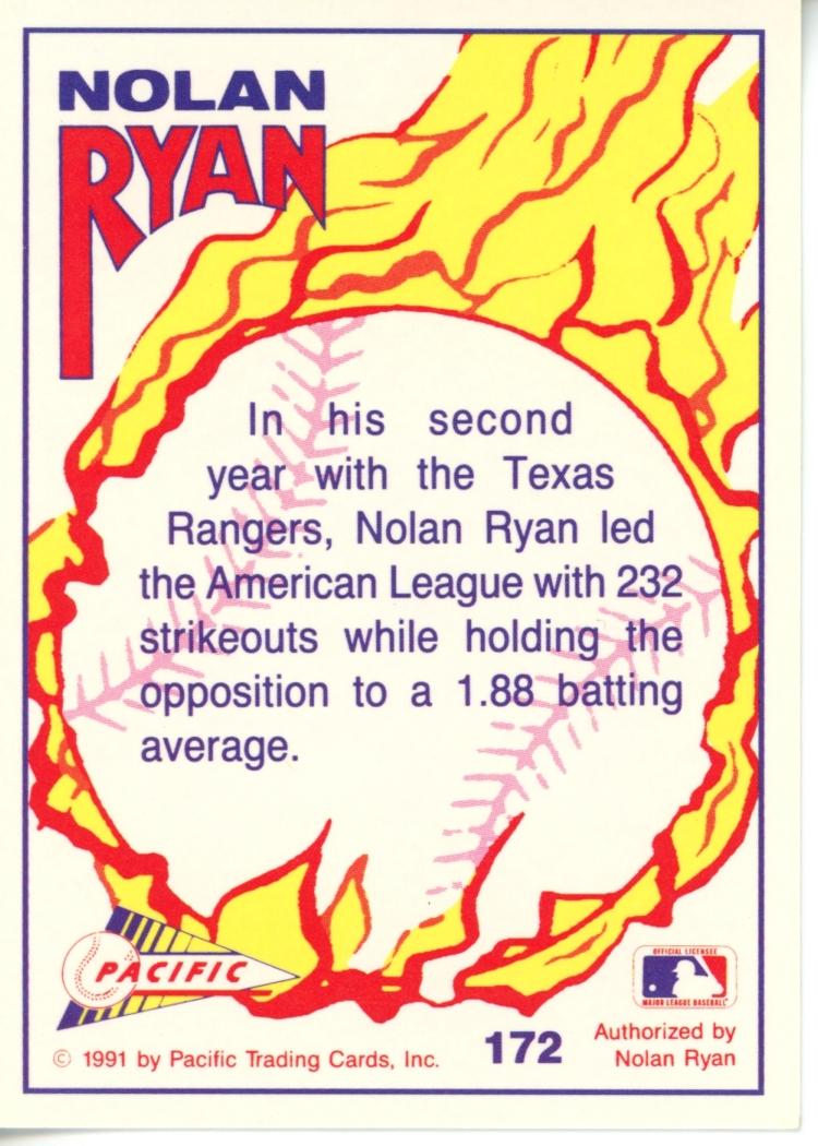 1990 League Leader #172 Prices | 1991 Pacific Nolan Ryan | Baseball Cards