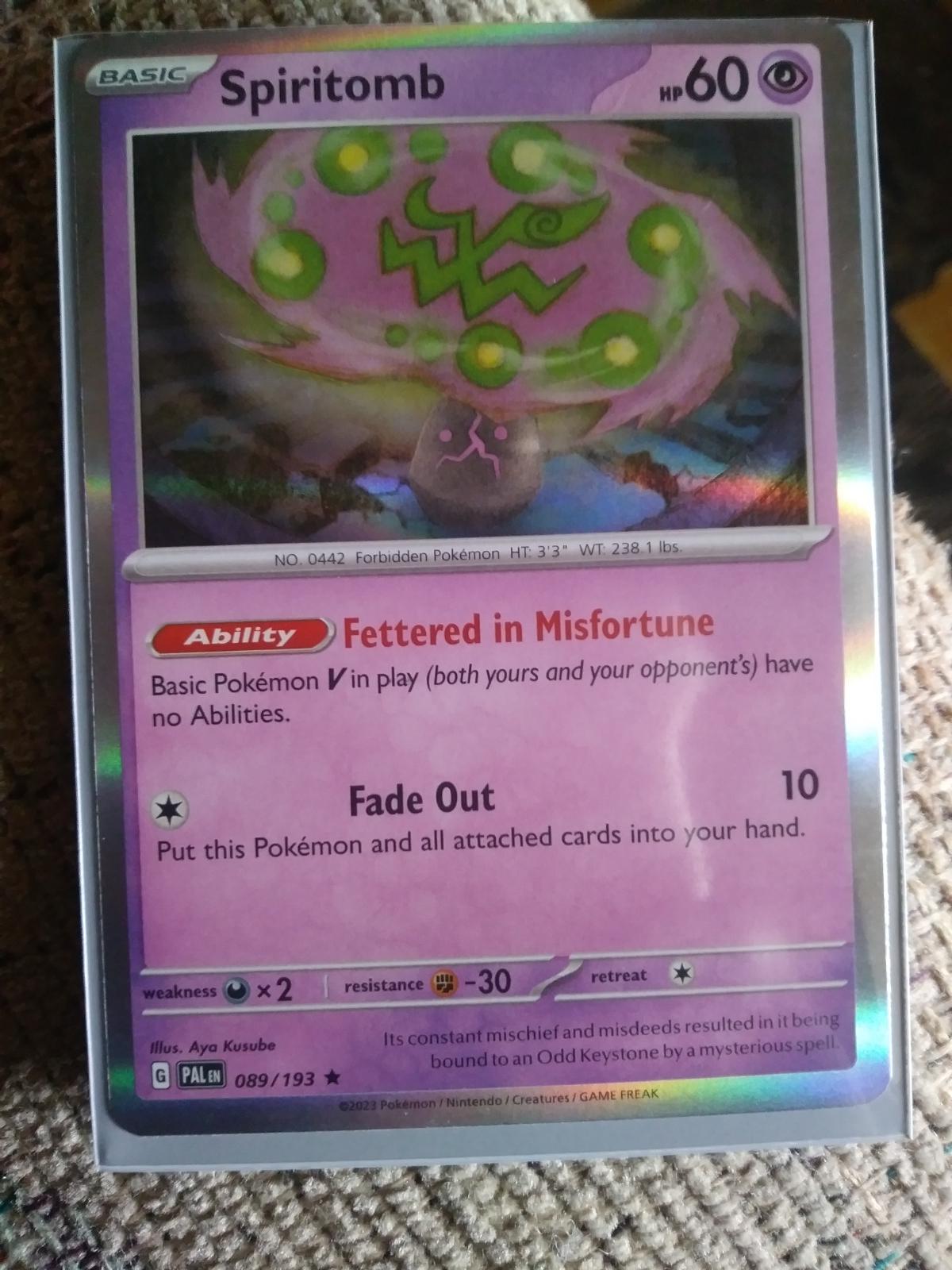 Spiritomb | Graded 9 | Pokemon Paldea Evolved