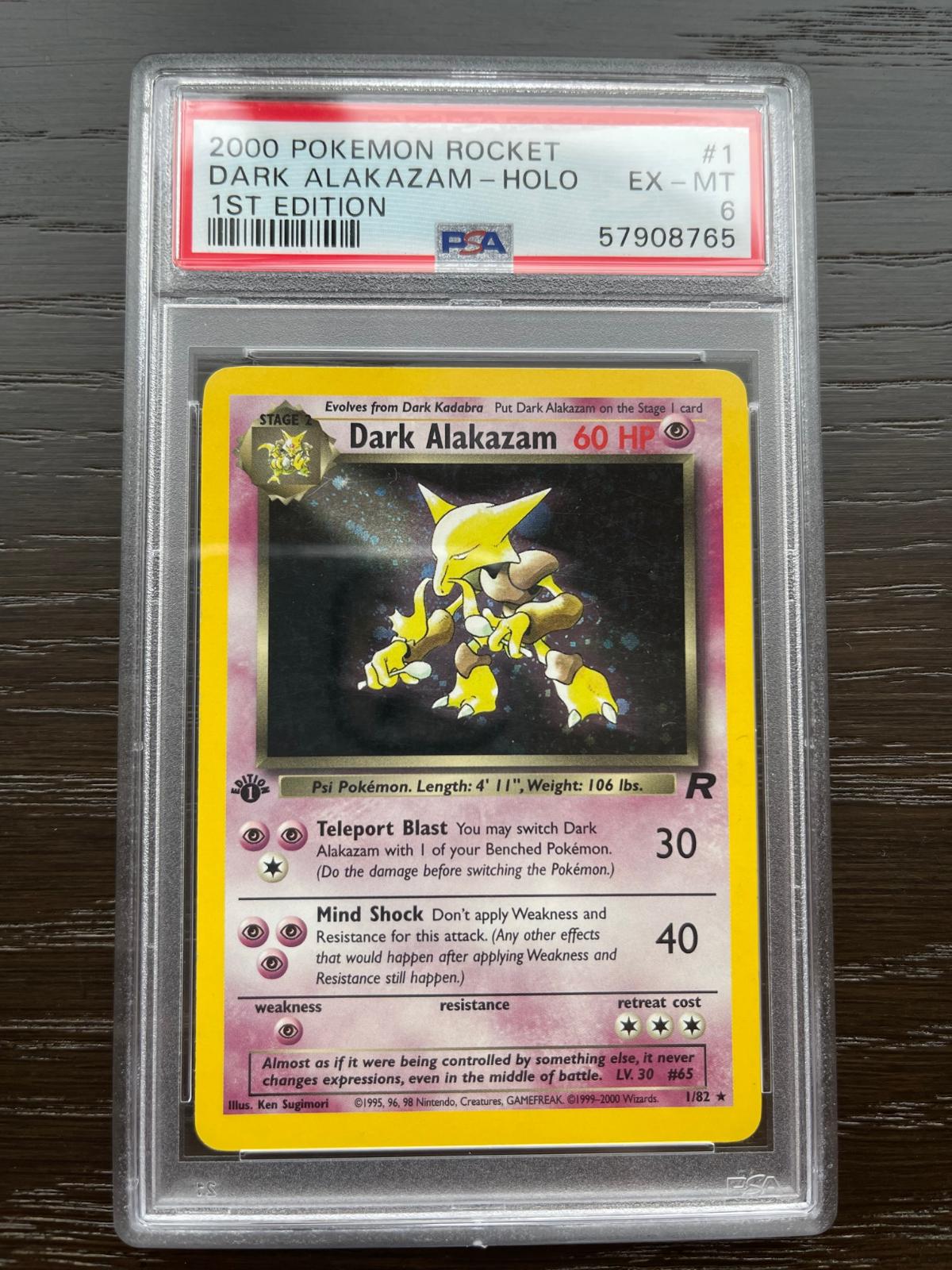 Dark Alakazam [1st Edition] | Graded 6 | Pokemon Team Rocket