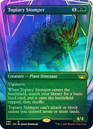 Topiary Stomper [Borderless Foil] #290 Prices | Magic Streets of New ...