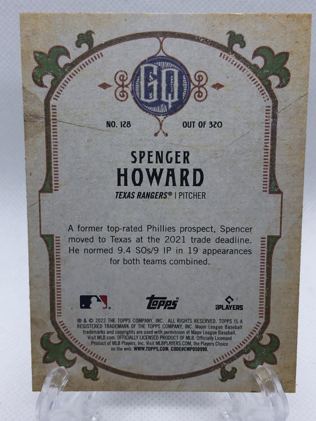Spencer Howard #128 Prices | 2022 Topps Gypsy Queen | Baseball Cards