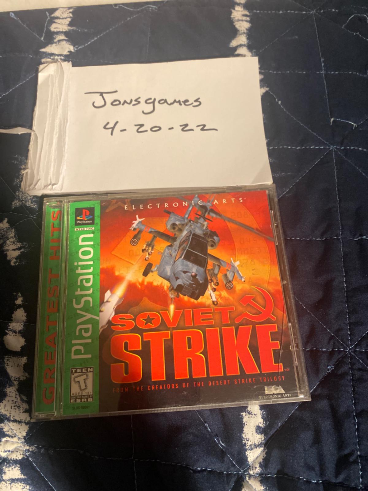 Soviet Strike [Greatest Hits] | Item, Box, and Manual | Playstation