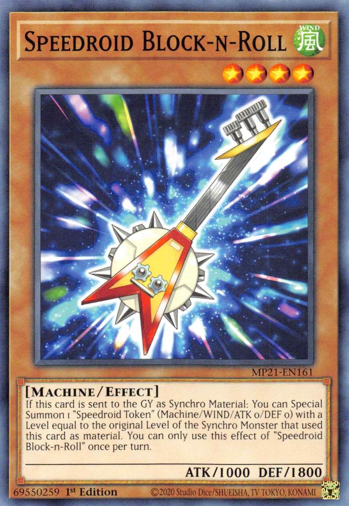 Speedroid Block-n-Roll MP21-EN161 Prices | YuGiOh 2021 Tin of Ancient ...