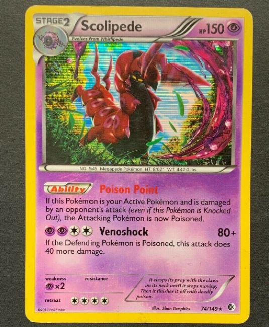 Scolipede #74 Prices | Pokemon Boundaries Crossed | Pokemon Cards