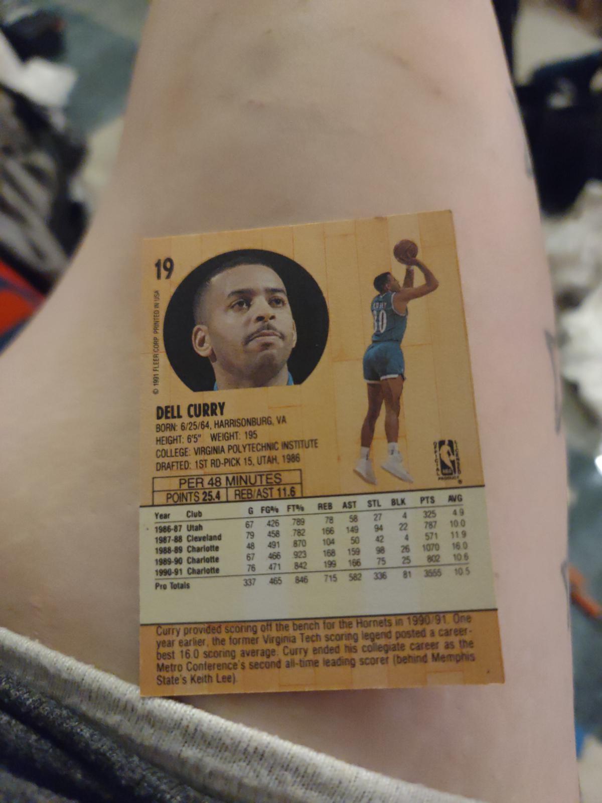Dell Curry [3-D Wrapper Redemption] | Ungraded | 1991 Fleer