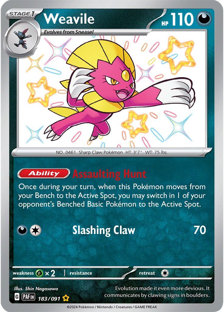 Weavile #183 Prices | Pokemon Paldean Fates | Pokemon Cards