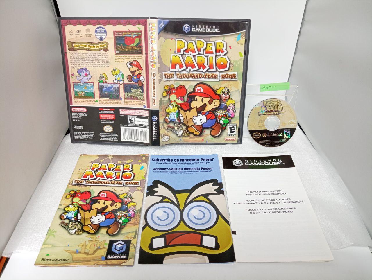 Paper Mario Thousand Year Door | Item, Box, and Manual | Gamecube