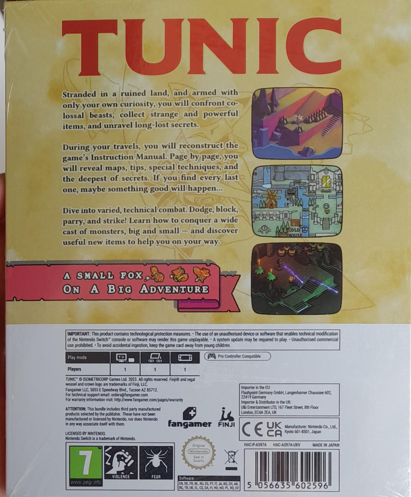 Tunic [Deluxe Edition] Prices PAL Nintendo Switch | Compare Loose, CIB ...