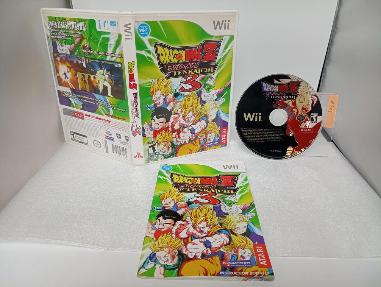 Dragon Ball Z Budokai Tenkaichi 3 | Item, Box, and Manual | Wii