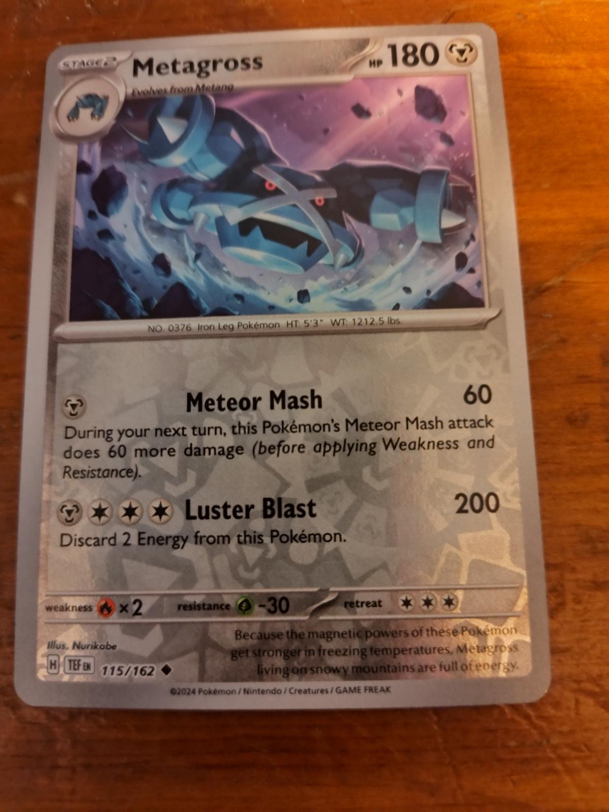 Metagross [Reverse Holo] #115 Prices | Pokemon Temporal Forces ...