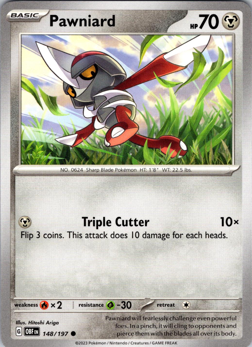 Pawniard #148 Prices | Pokemon Obsidian Flames | Pokemon Cards