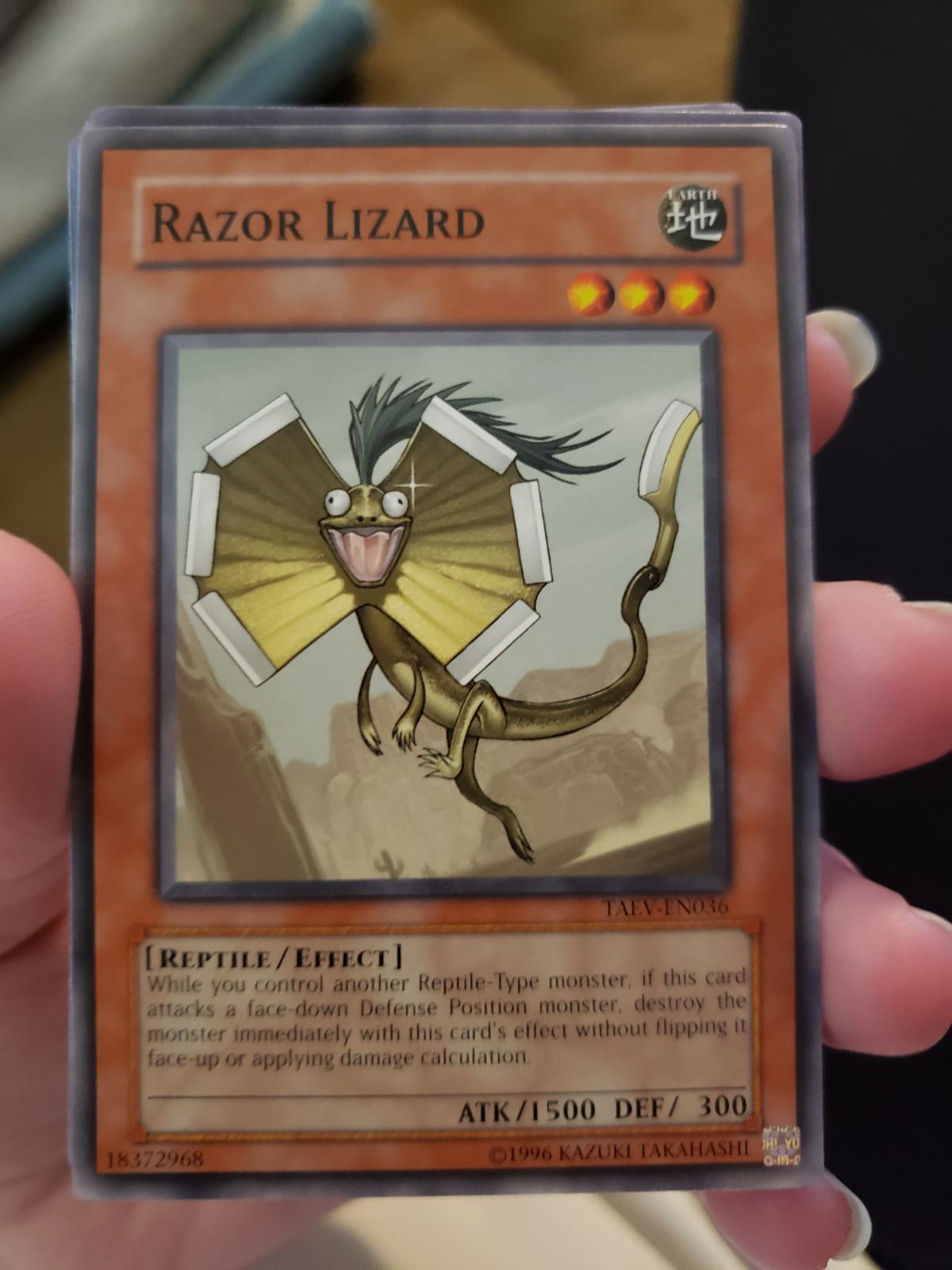 Razor Lizard | Ungraded | YuGiOh Tactical Evolution