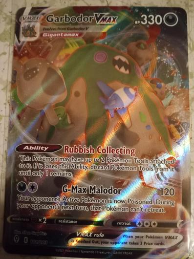 Garbodor VMAX | Ungraded | Pokemon Evolving Skies