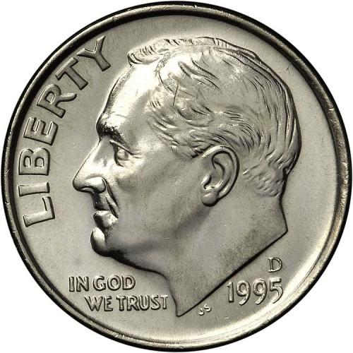 1995 D Roosevelt Dime Prices | Ungraded, NGC, PCGS Values