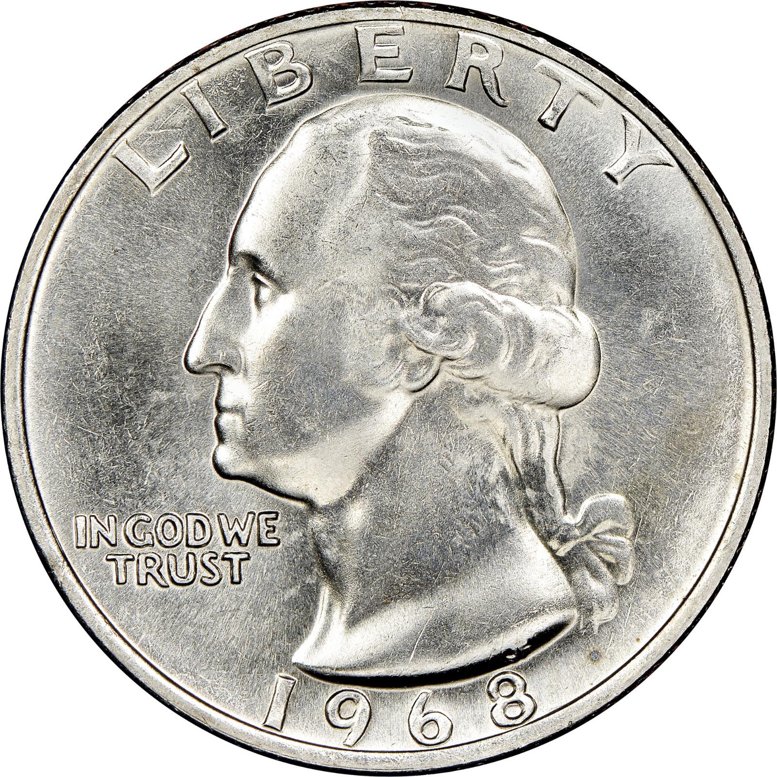 1968 Washington Quarter Prices | Ungraded, NGC, PCGS Values