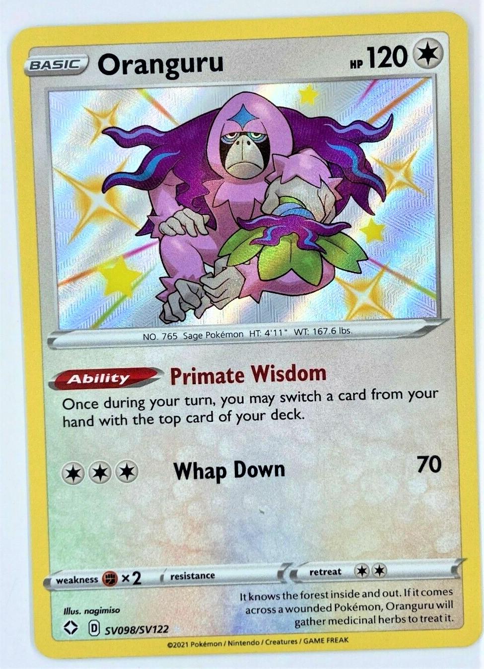 Oranguru #SV098 Prices | Pokemon Shining Fates | Pokemon Cards