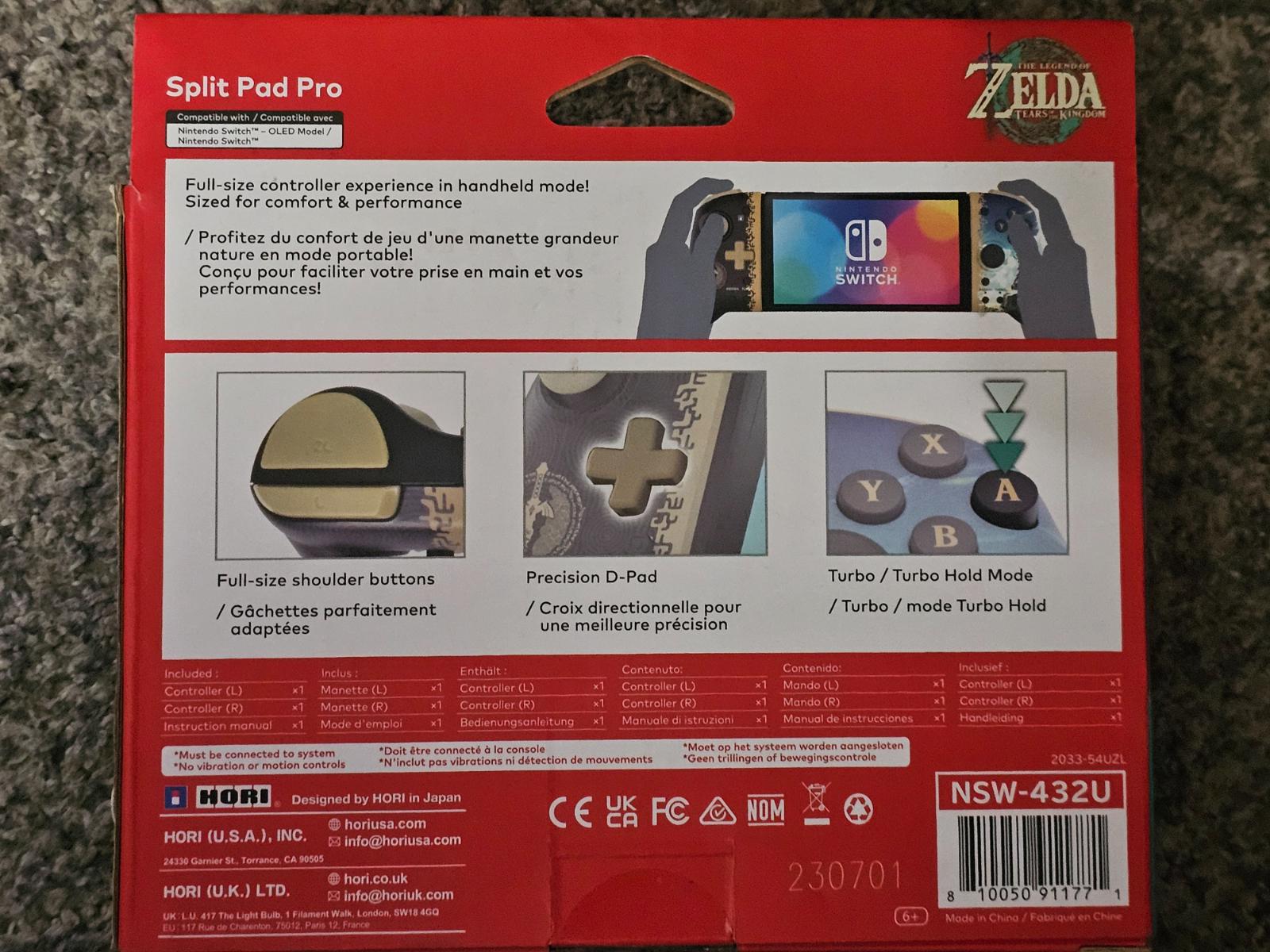 Hori Split Pad Pro [Zelda Tears Of The Kingdom] Prices Nintendo Switch | Compare Loose, CIB ...