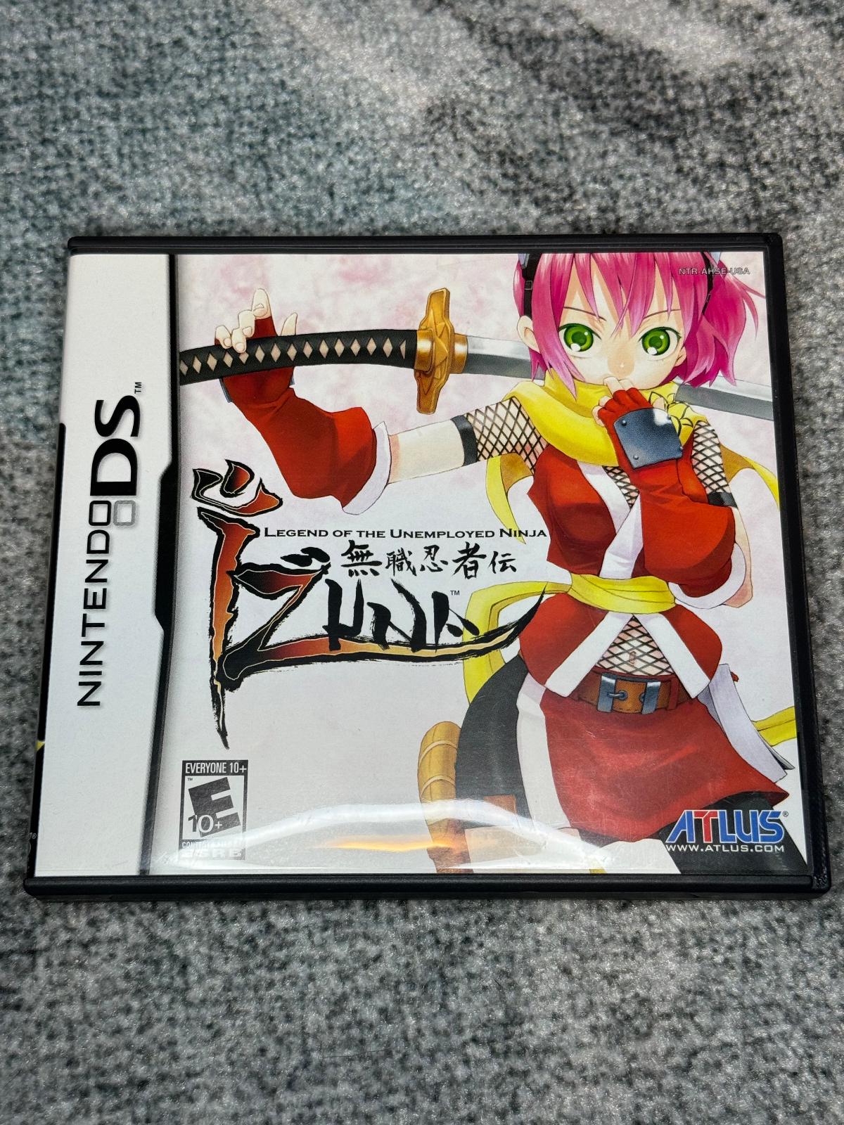 Izuna Legend of the Unemployed Ninja | Item, Box, and Manual | Nintendo DS