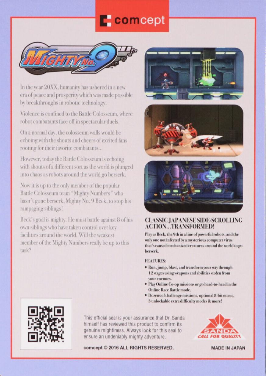 Mighty No. 9 [NES Style Box] Prices PC Games | Compare Loose, CIB & New ...