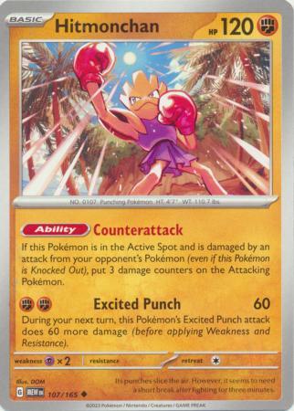Hitmonchan #107 Prices | Pokemon Scarlet & Violet 151 | Pokemon Cards