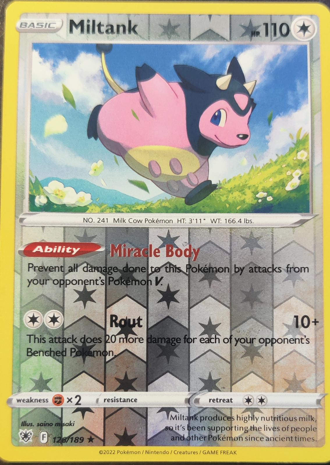 Miltank [Reverse Holo] #126 Prices | Pokemon Astral Radiance | Pokemon ...