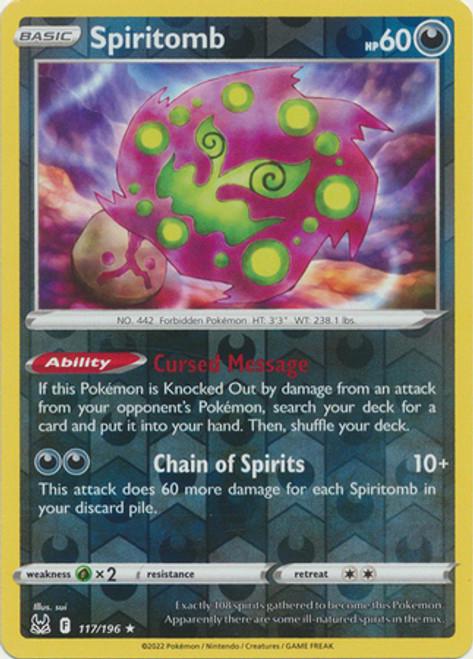 Spiritomb [Reverse Holo] #117 Prices | Pokemon Lost Origin | Pokemon Cards