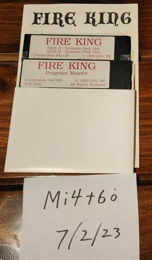 Fire King | Item and Manual only | Commodore 64
