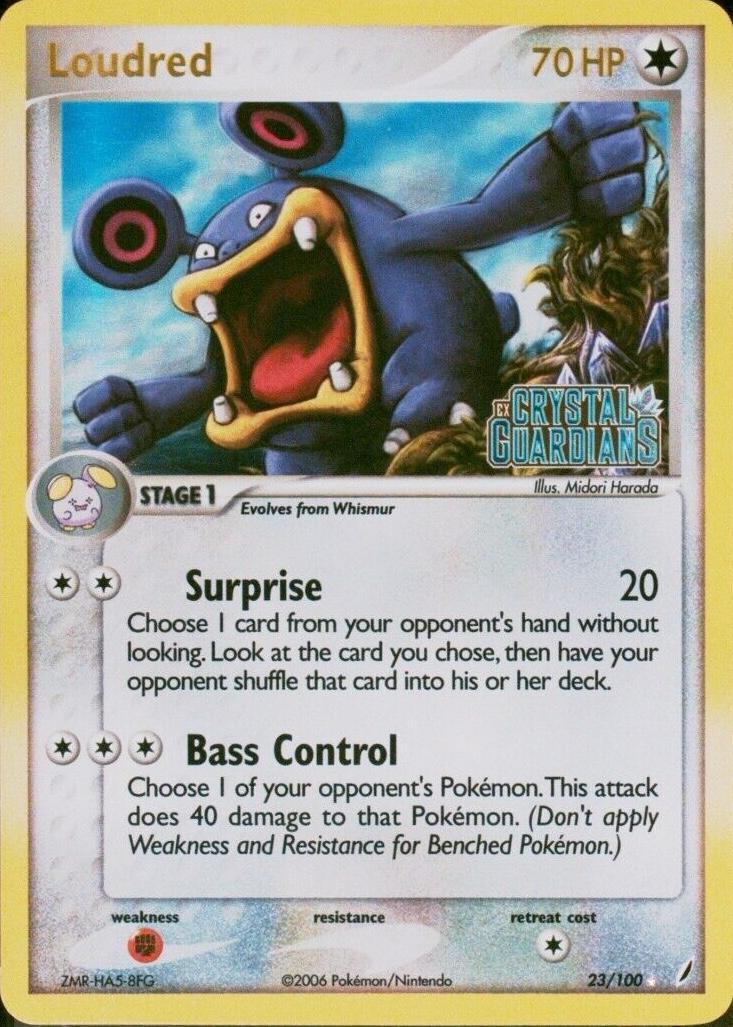 Loudred [Reverse Holo] #23 Prices | Pokemon Crystal Guardians | Pokemon ...