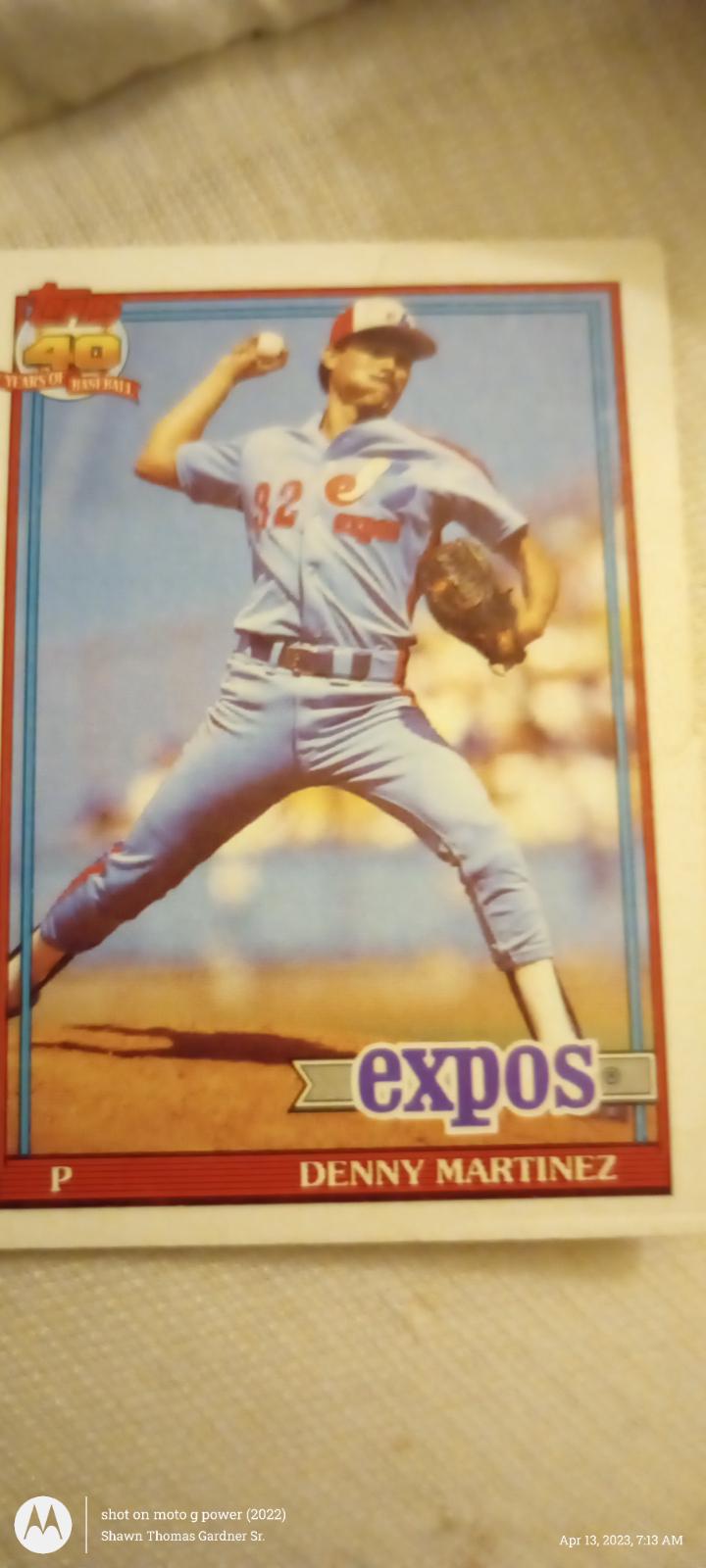 Denny Martinez | Ungraded | 1991 Topps