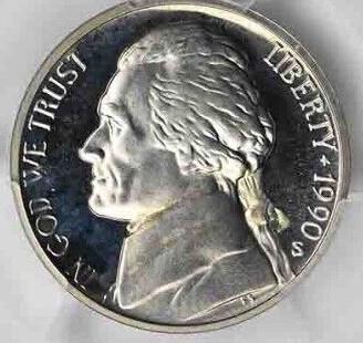 1990 S [DDO PROOF] Jefferson Nickel Prices | Ungraded, NGC, PCGS Values