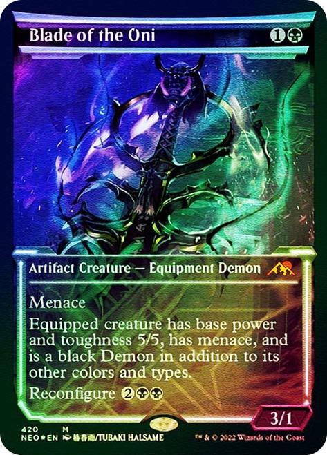 Blade of the Oni [Etched Foil] #420 Prices | Magic Kamigawa: Neon ...