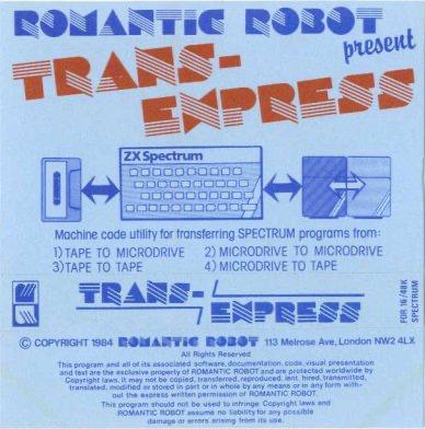 Trans-Express Prices ZX Spectrum | Compare Loose, CIB & New Prices
