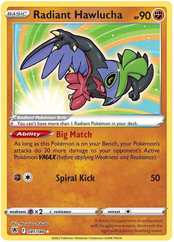 Radiant Hawlucha #81 Prices | Pokemon Astral Radiance | Pokemon Cards