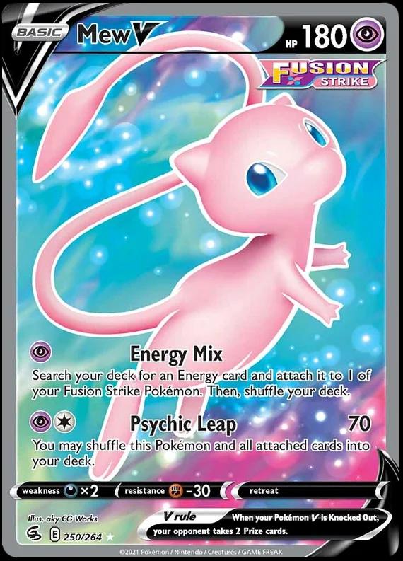 Mew V #250 Prices | Pokemon Fusion Strike | Pokemon Cards