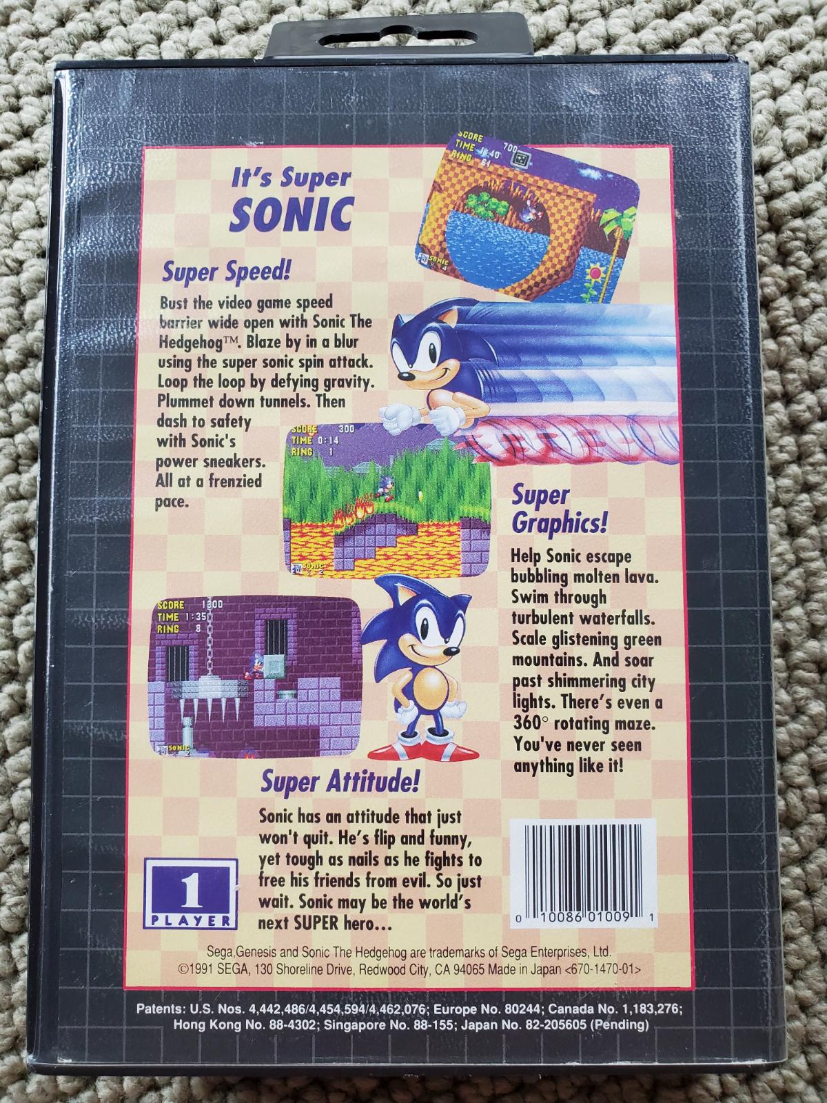 Sonic the Hedgehog | Box only | Sega Genesis