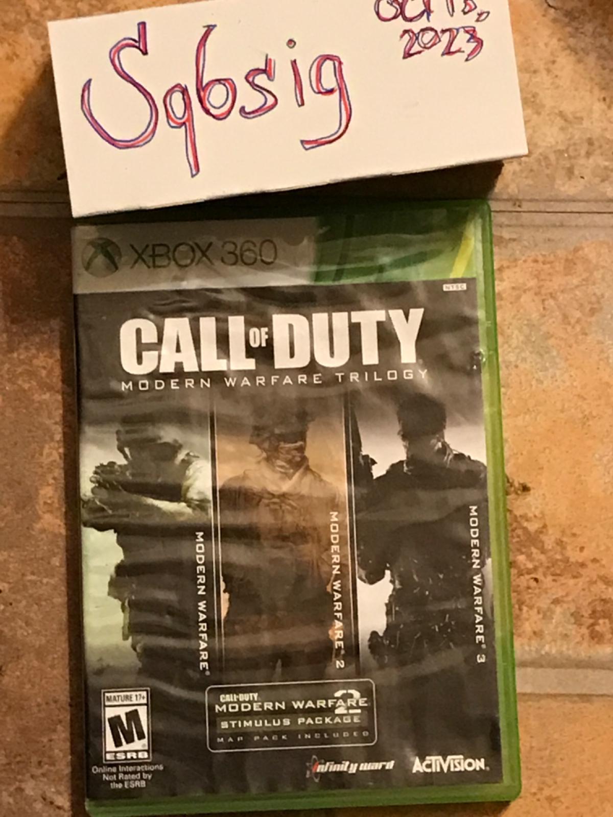 Call of Duty Modern Warfare Trilogy | Item and Box only | Xbox 360