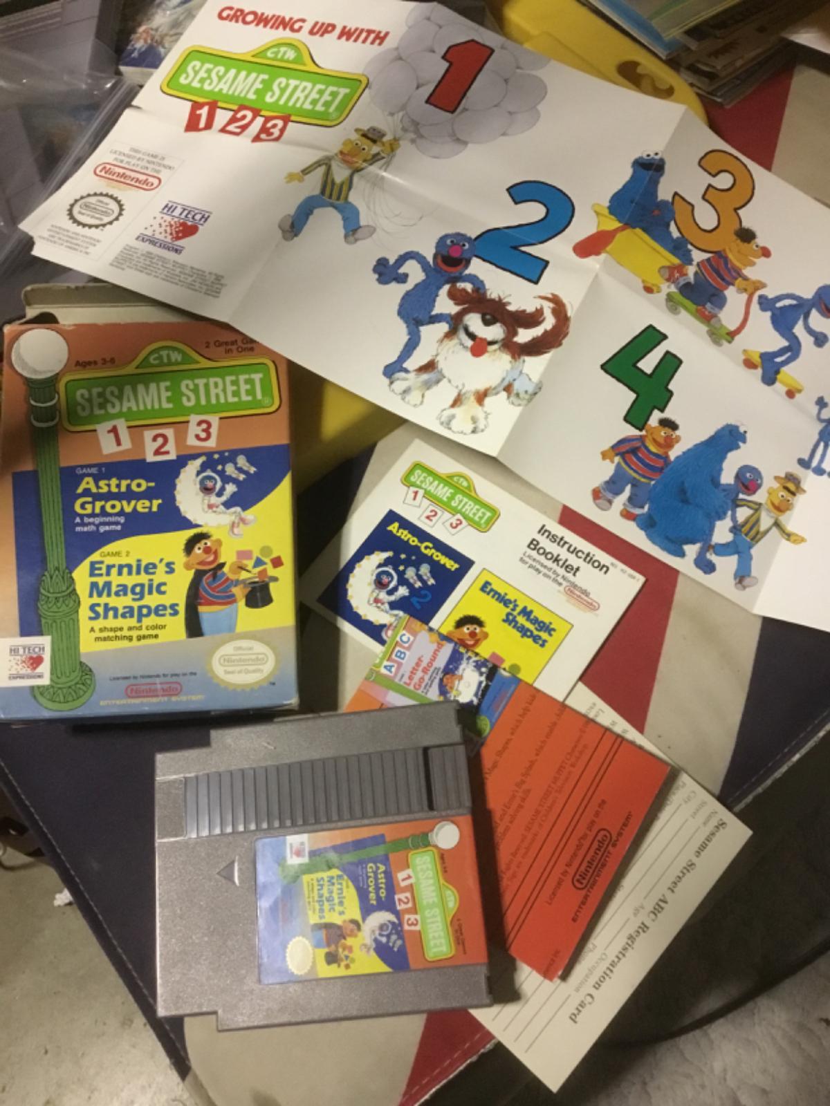 Sesame Street 123 | Item, Box, and Manual | NES